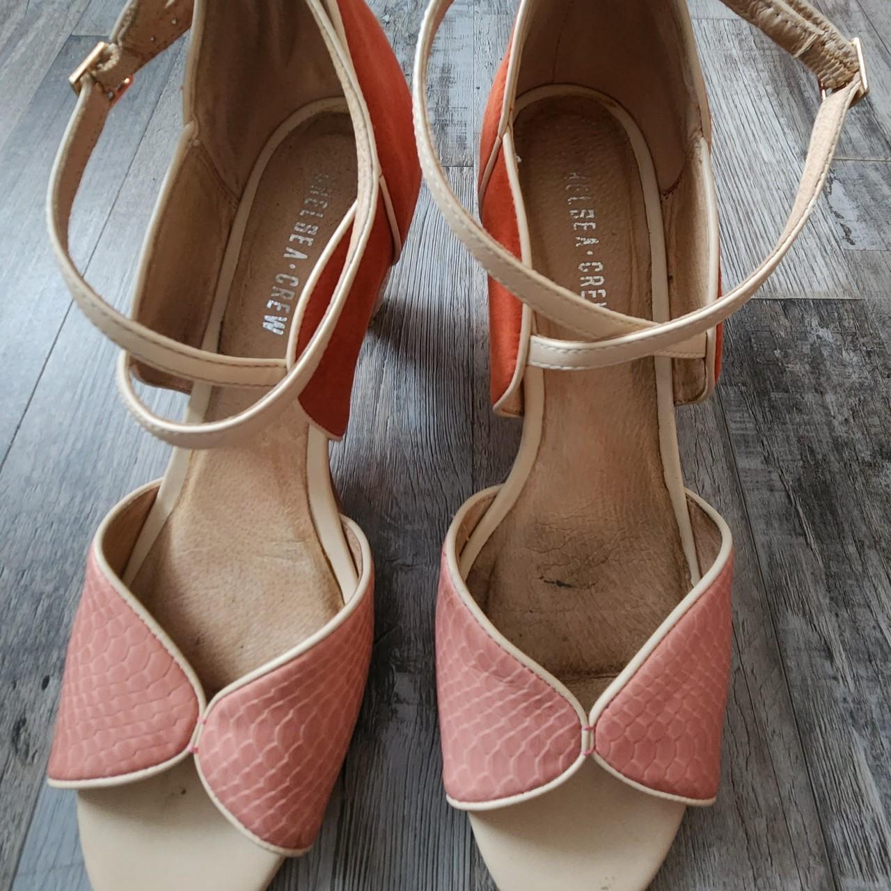 Modcloth x Chelsea Crew Eclectic Company Peep Toe... - Depop