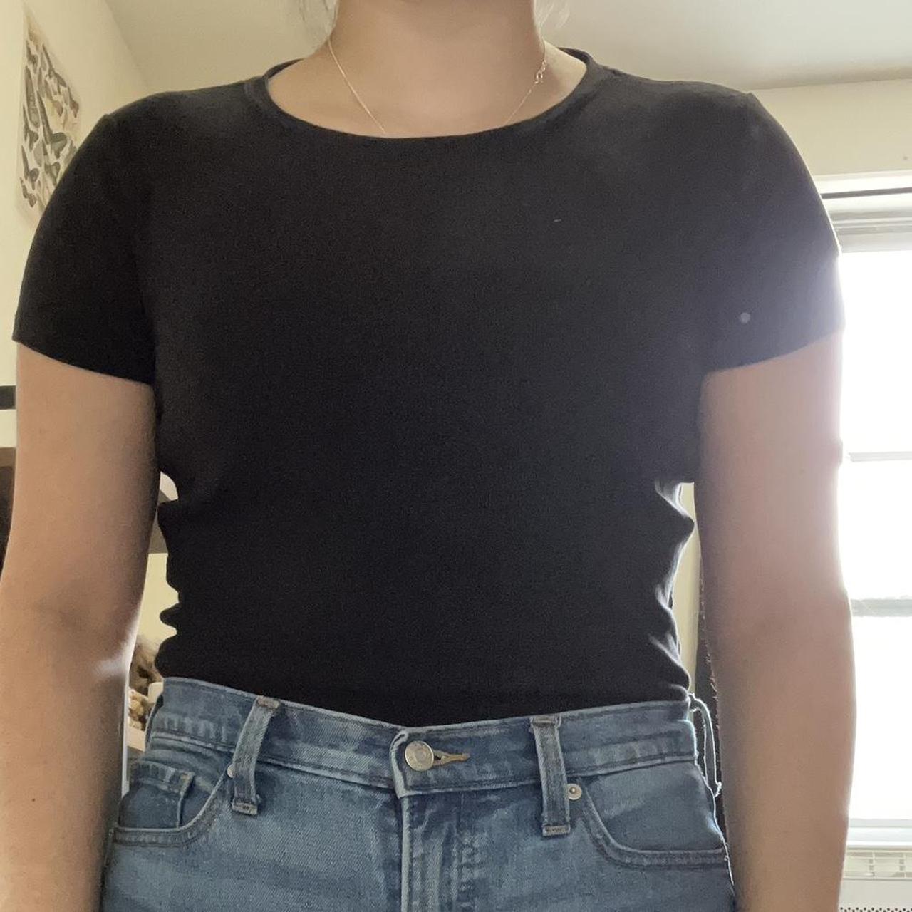 Basic black top, perfect for any outfit! - Depop