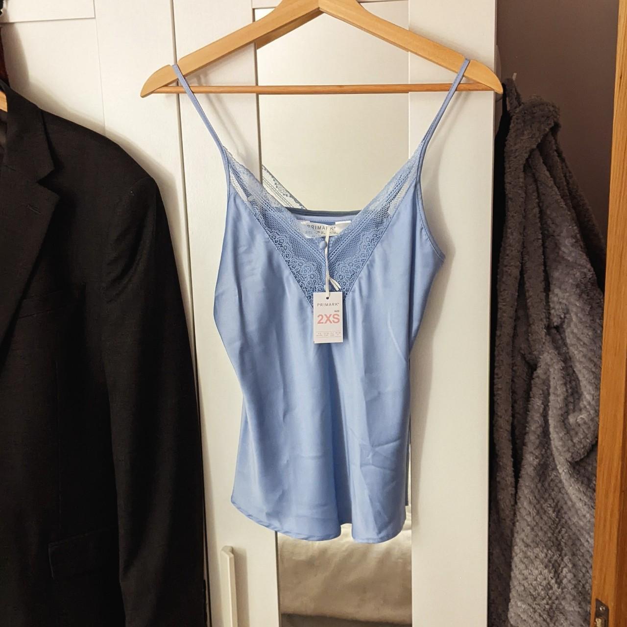 Baby blue satin camisole. Super soft. New with tags.... - Depop