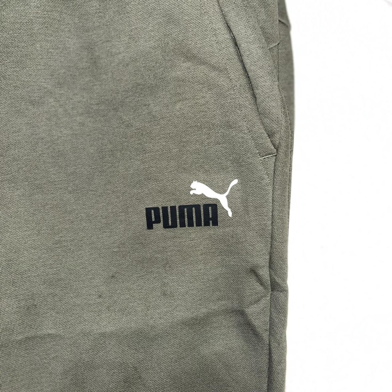Puma Men's Green and Khaki Joggers-tracksuits | Depop