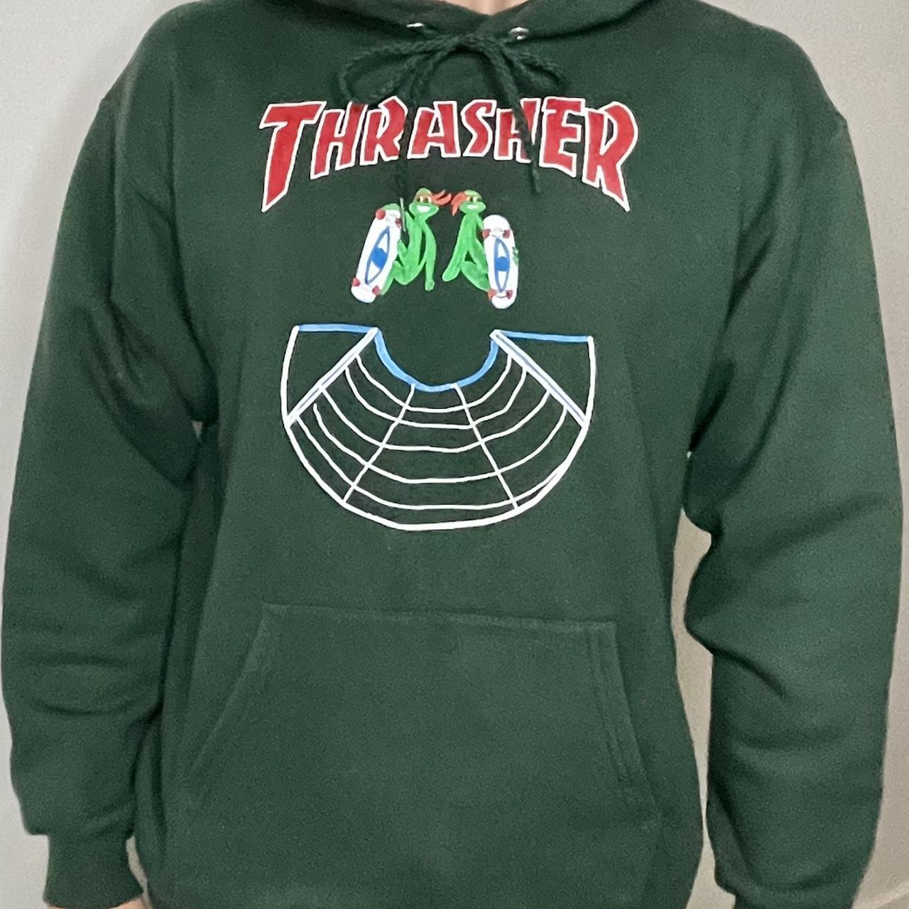 Thrasher LSD World Peace Collab Hoodie Lightly... - Depop