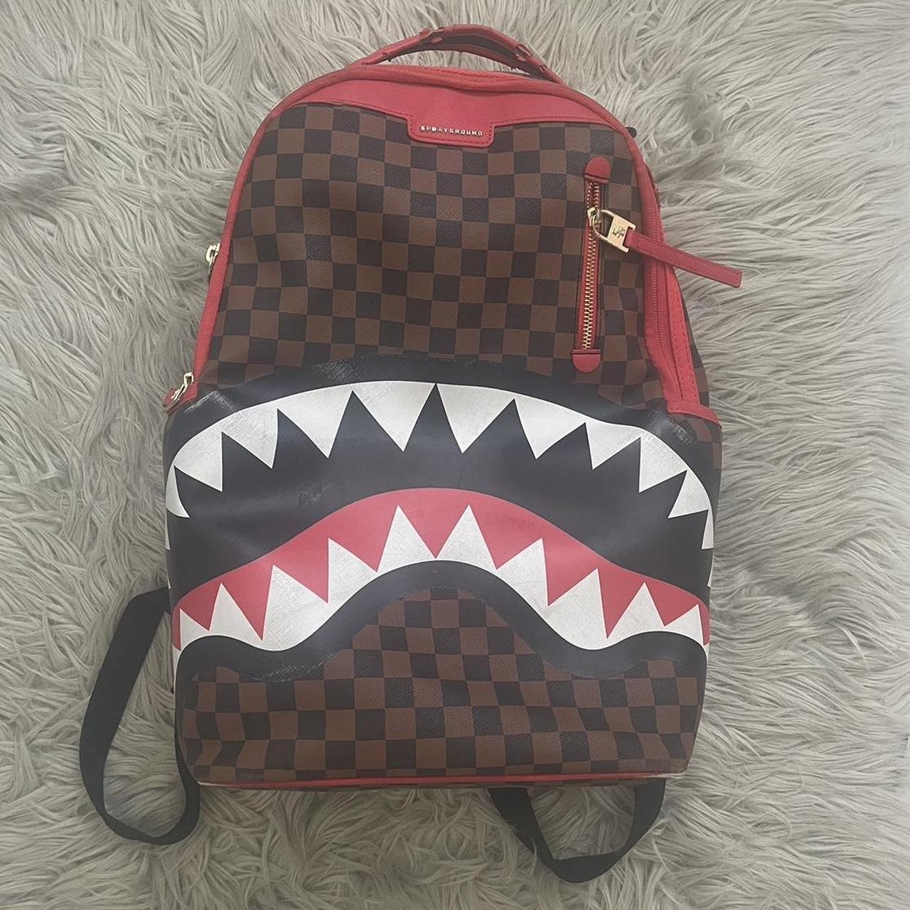 sprayground bookbag (small rips on handle,no... - Depop