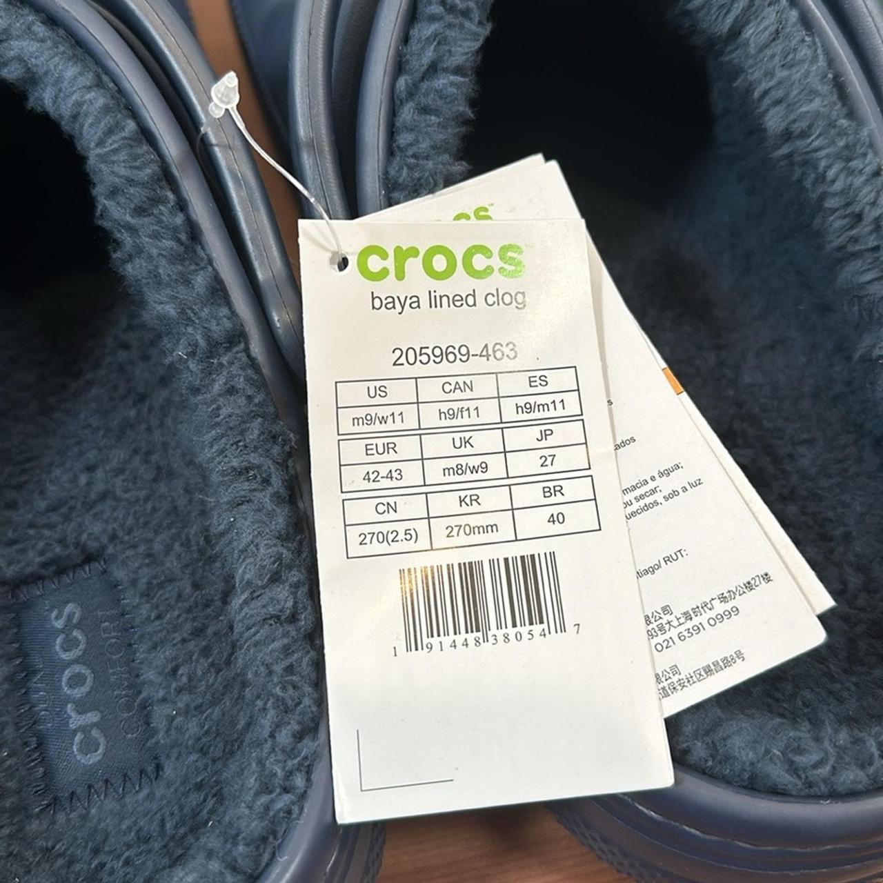 Crocs Unisex Baya Lined Clogs New with tags Men's... - Depop