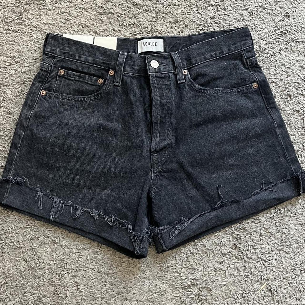 AGOLDE black denim shorts new with tags - Depop