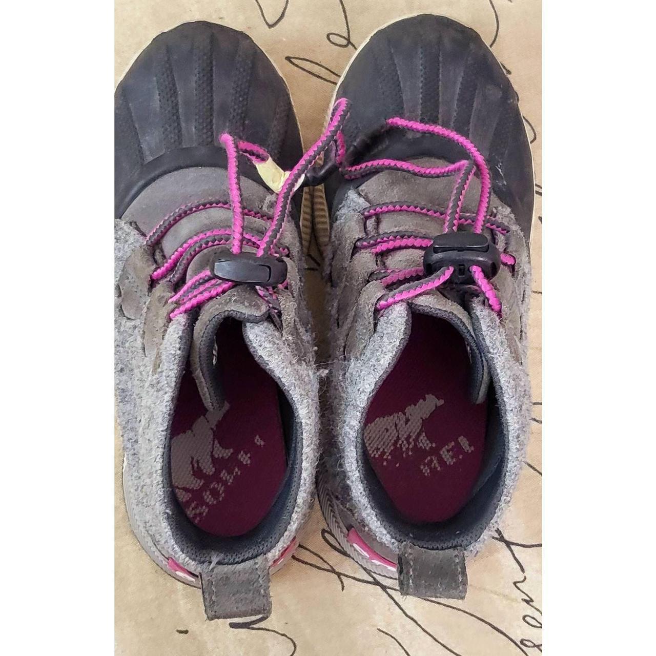 Sorel Pink And Grey Boots Depop