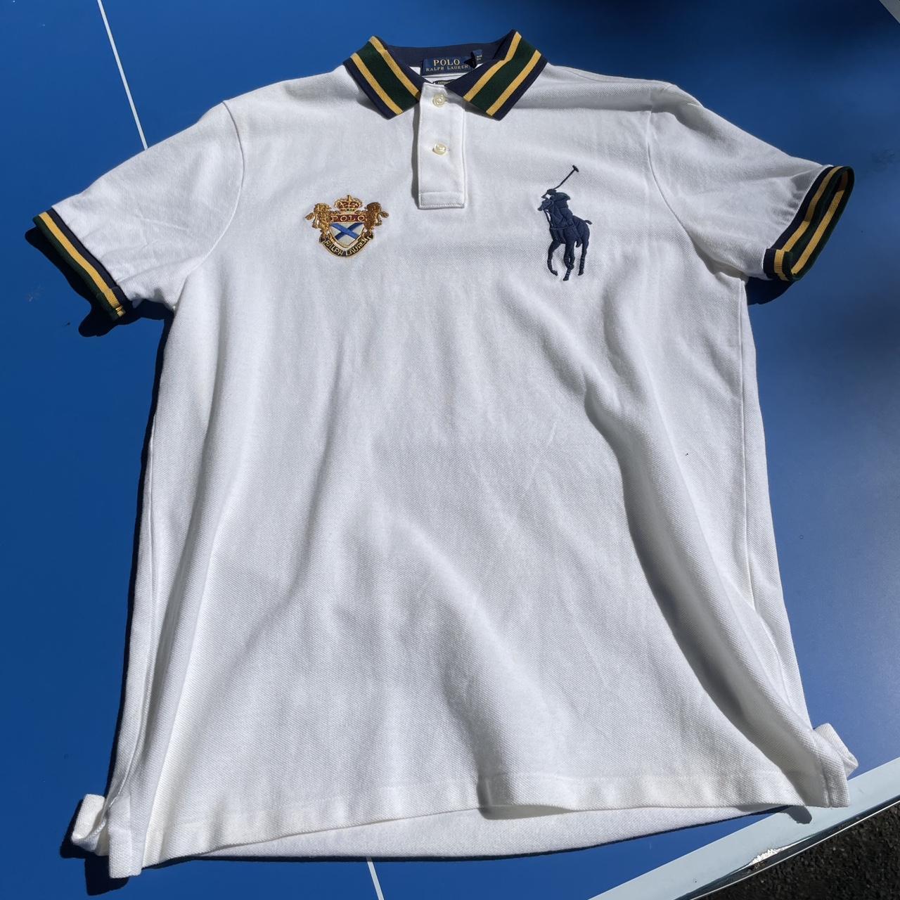 Custom Slim Fit Polo Very clean no stains or marks ️ - Depop