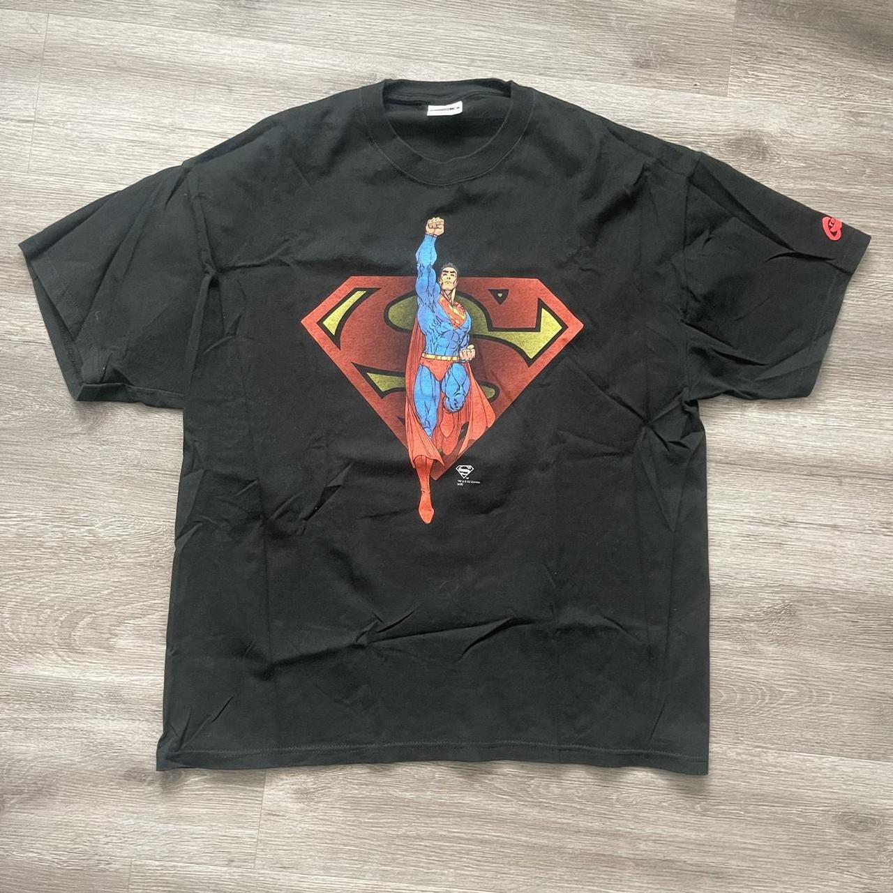 Y2k Superman tee In grey condition Not rips or... - Depop