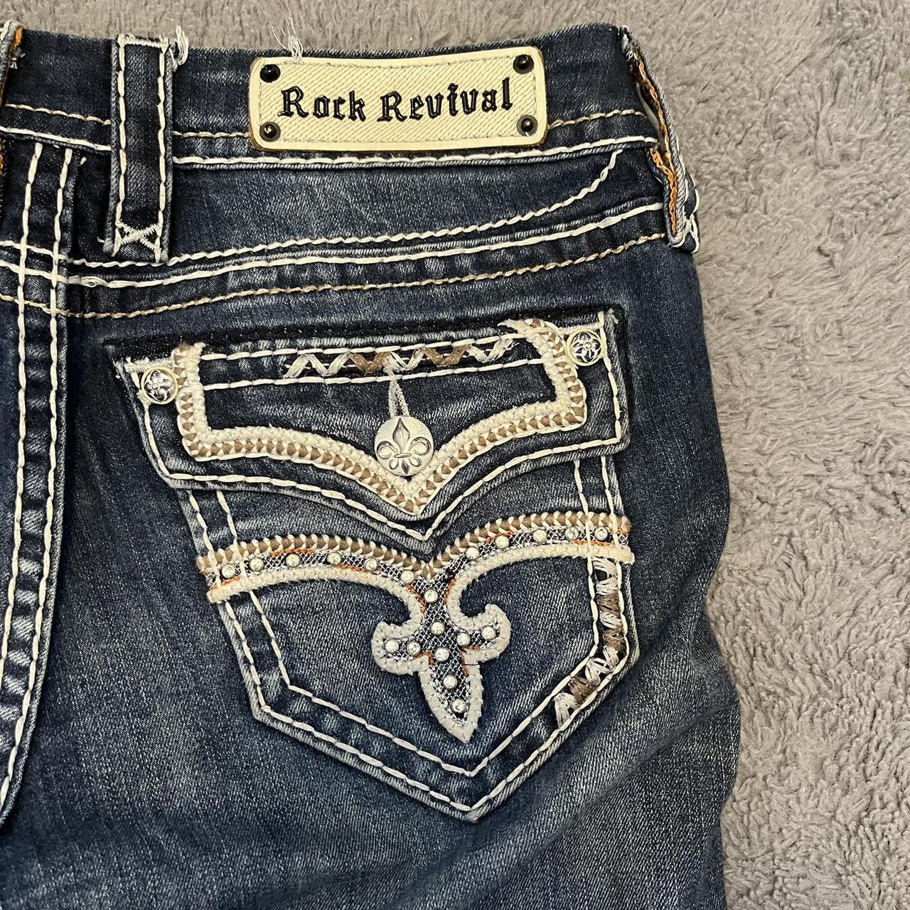 Y2K Rock Revival Skinny jeans Sick Rock Revival... - Depop