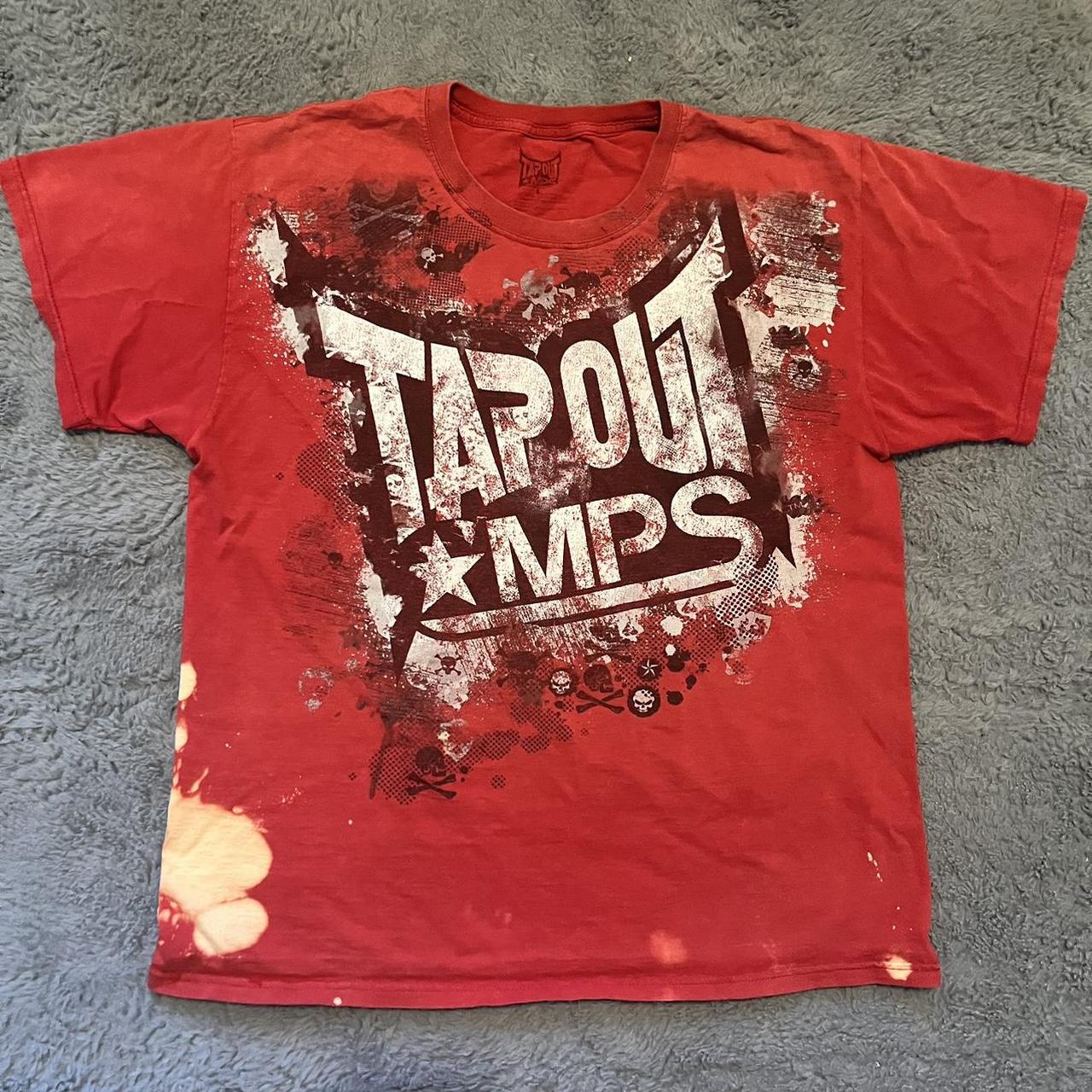 Y2K Grunge Tapout tee Sick Red tapout MPS tee with... - Depop