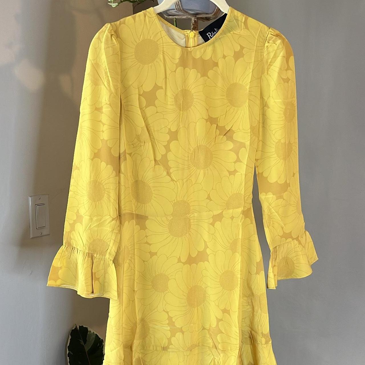 Réalisation Par Women's Yellow Dress | Depop