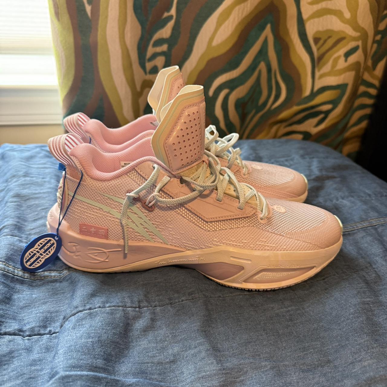 Dwayne Wade's basketball on court sneakers in pink... | Depop