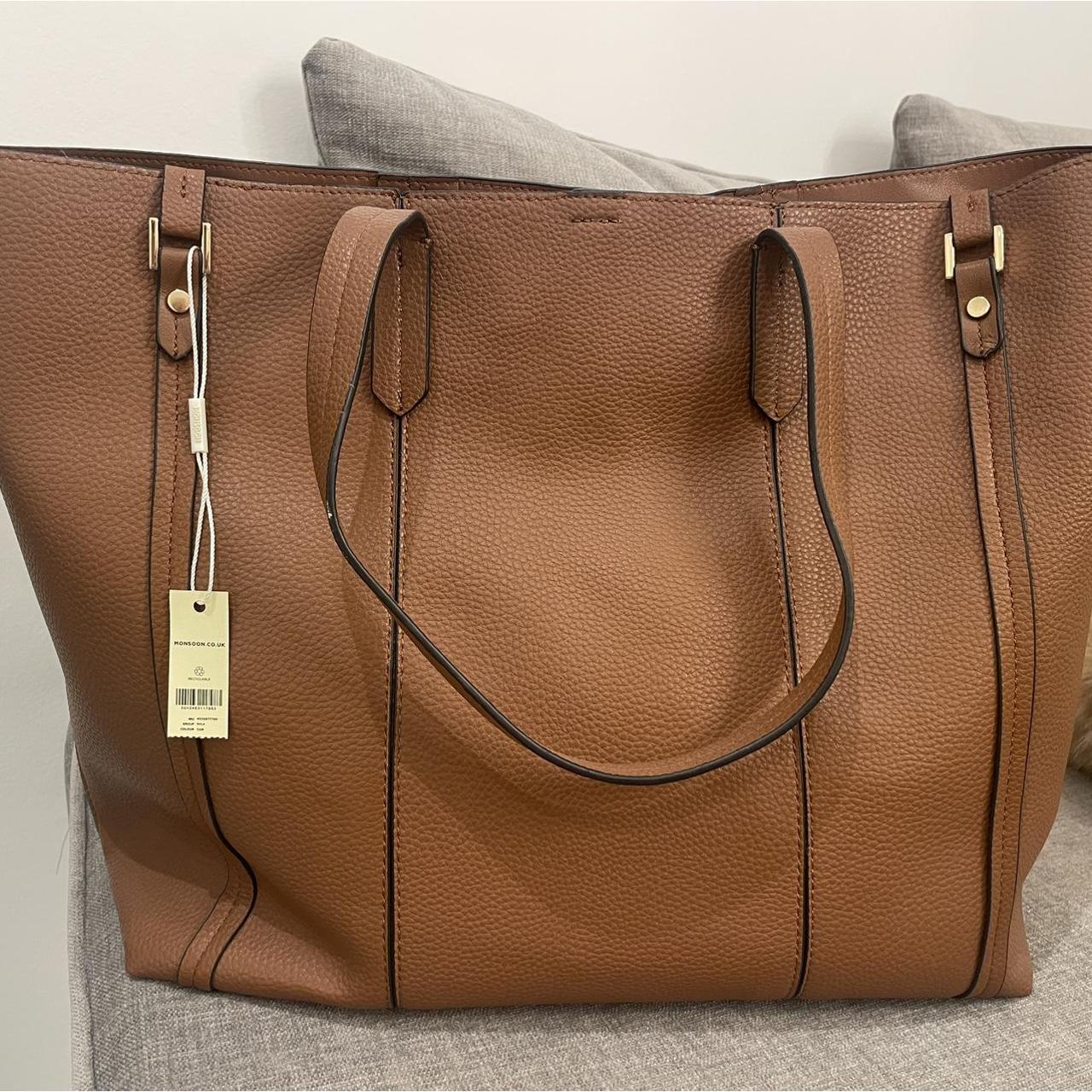 Monsoon Women's Tan Bag | Depop