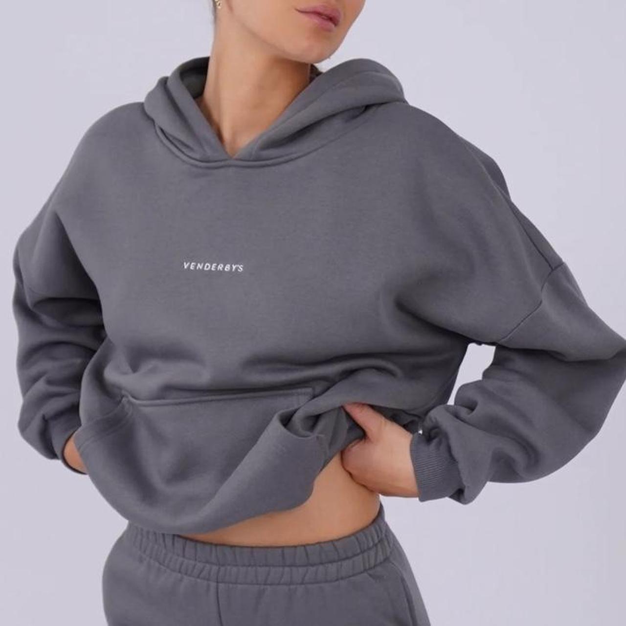 Venderbys Dark Grey Hoodie Size S/M - Depop