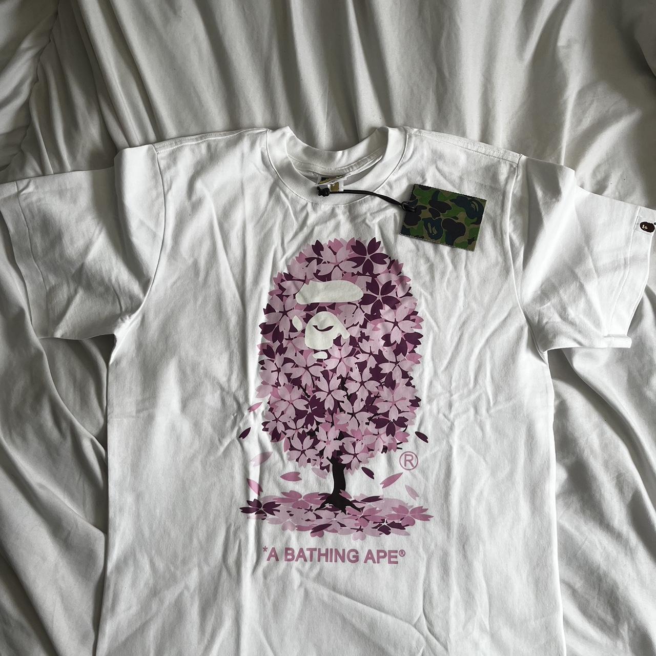 Bathing ape Sakura tree tee Desd stock no flaws... - Depop