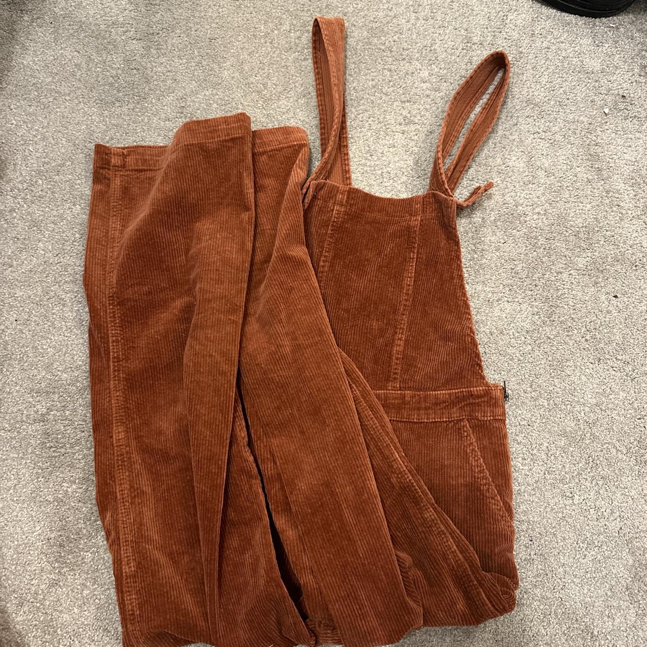 orange corduroy overalls free shipping - Depop