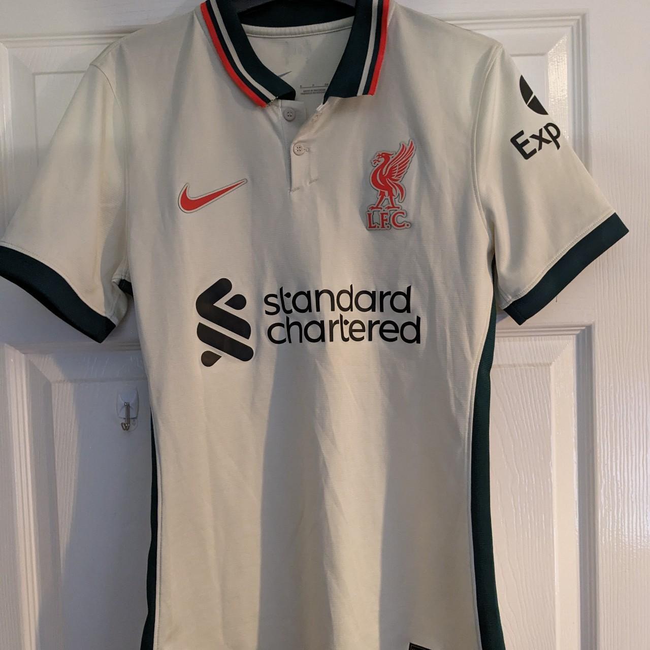 Liverpool 21/22 Cream Away shirt. LFC Nike Away... - Depop