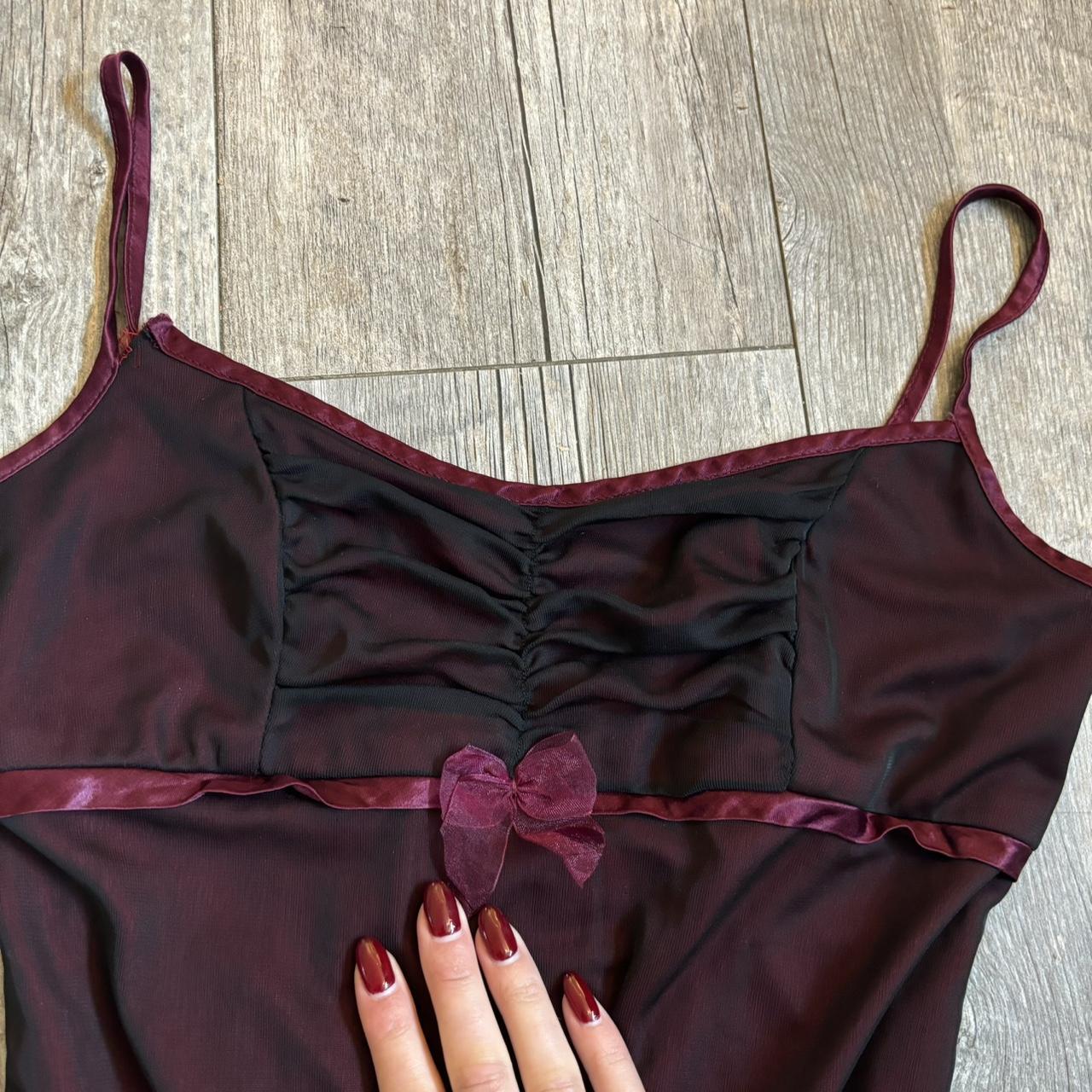 ruby rox 2000s vampy mesh asymmetrical dress y2k... - Depop