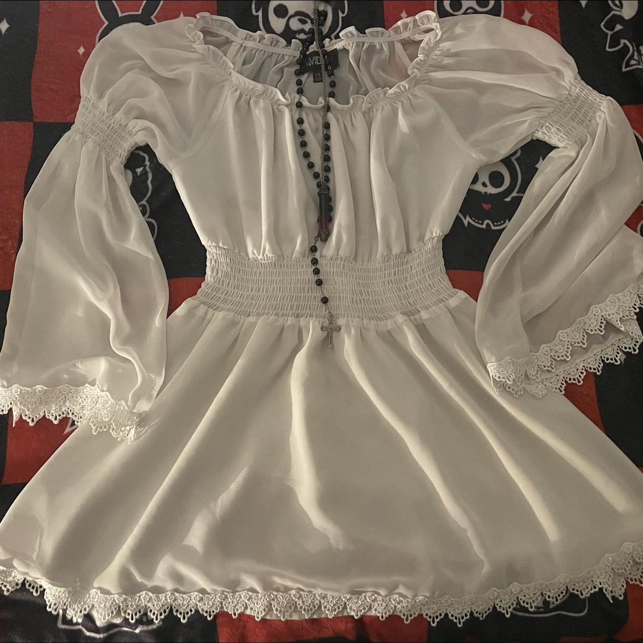 Tripp NYC Women's White Dress | Depop