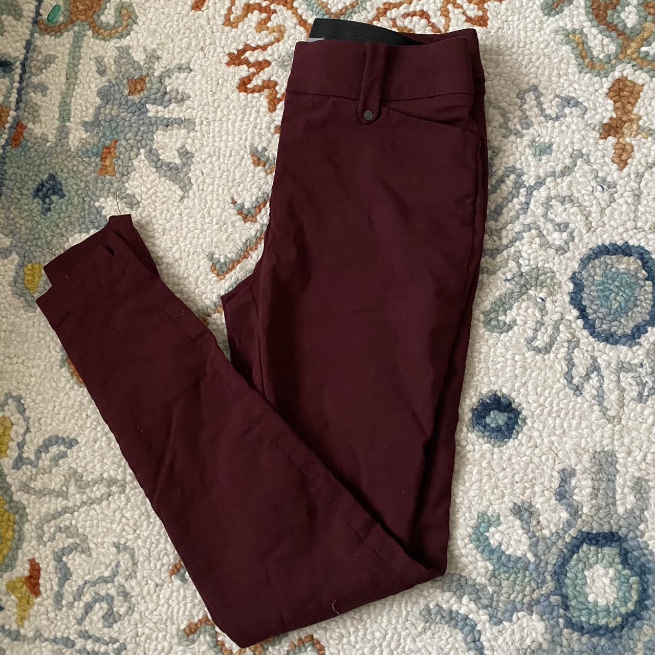 extra small maroon slacks - Depop