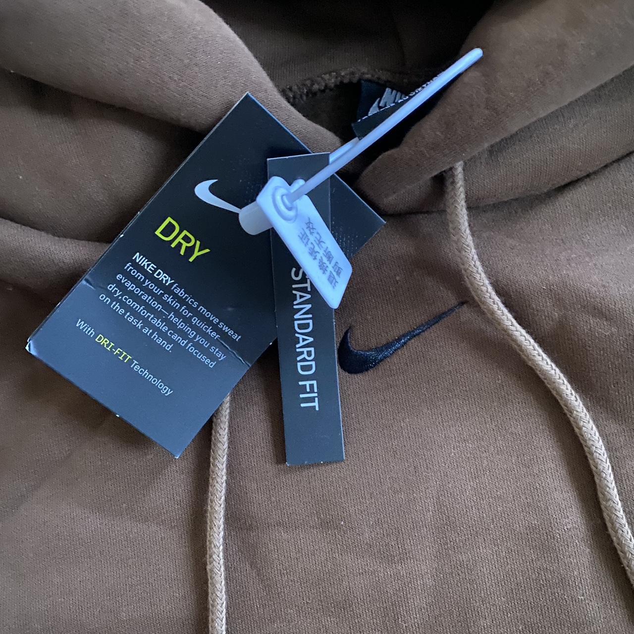 Brown Nike Mini Swoosh Brand New Size L - Depop