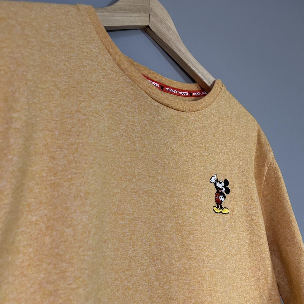 Authentic yellow Disney Mickey Mouse embroidered... - Depop