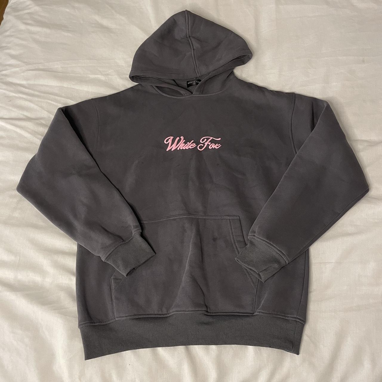UK S/M- White Fox season 7 oversized hoodie -... - Depop