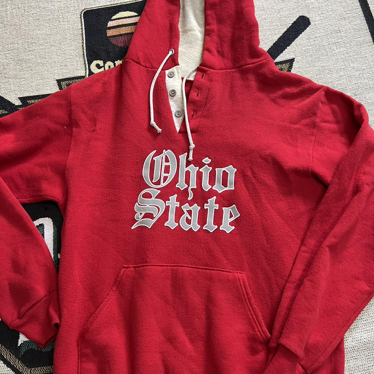 1980s Ohio State Old English Script Hoodie... - Depop