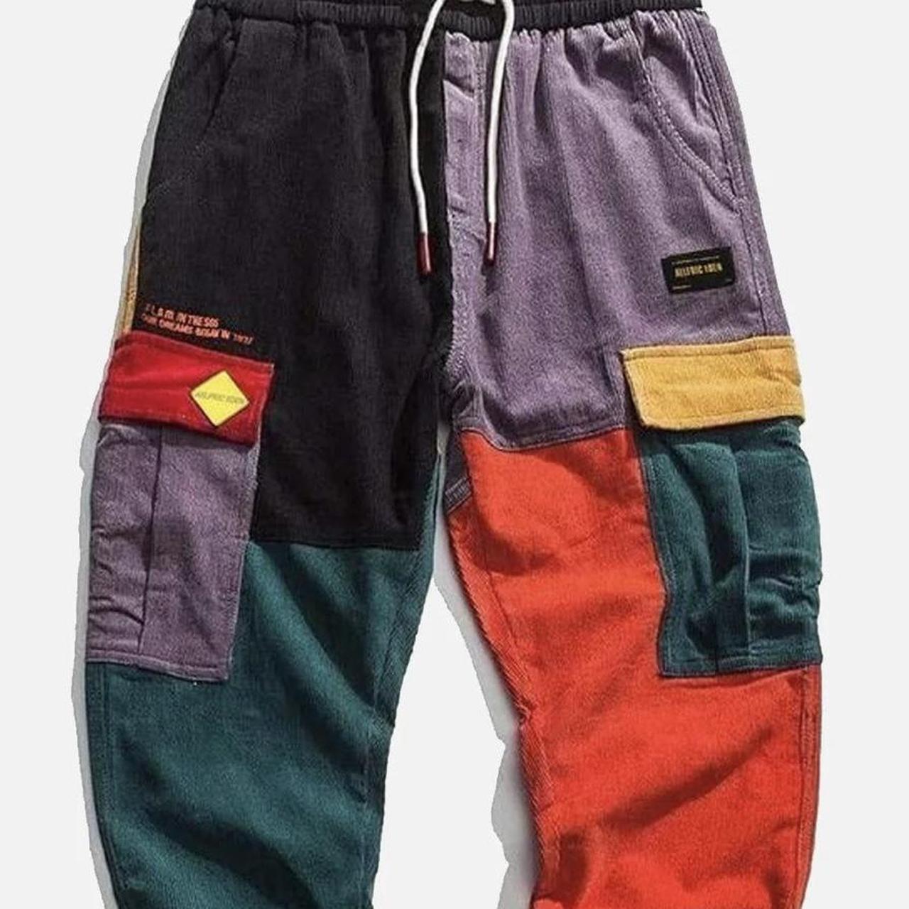 Coursemys multi colored pants Has a stitch in the... - Depop