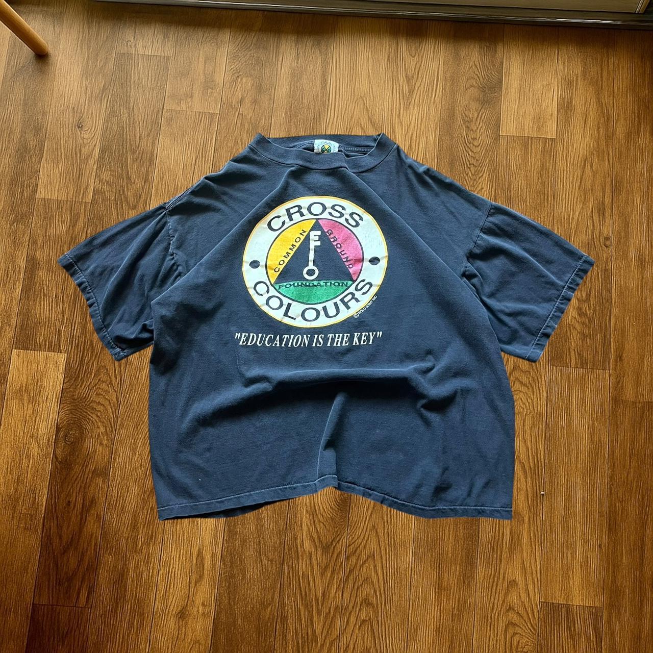 Vintage 1990s Cross Colours “Education Is the Key”... | Depop