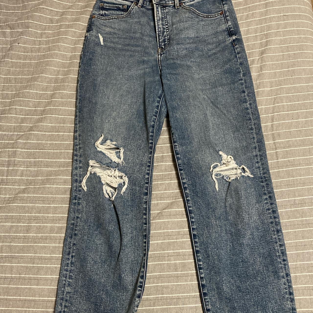 EXPRESS modern straight super high rise jeans. Size... - Depop