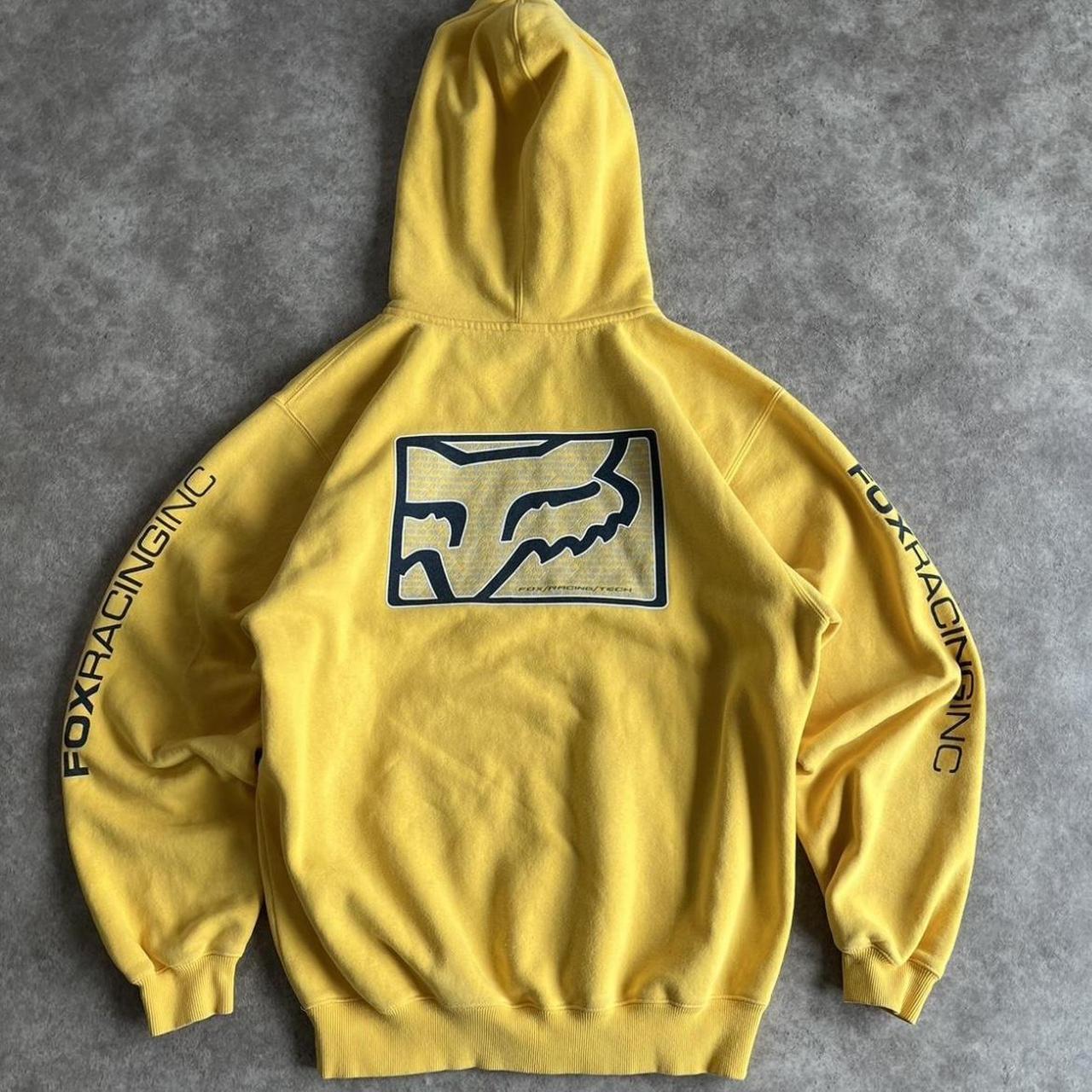 Y2k gorpcore outdoor yellow fox racing double sided... - Depop