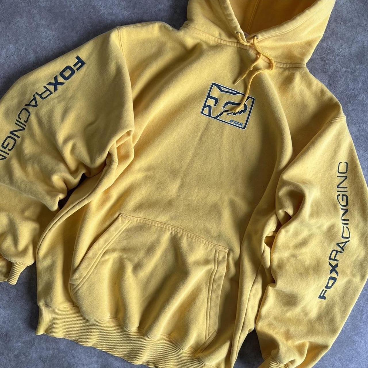 Y2k gorpcore outdoor yellow fox racing double sided... - Depop