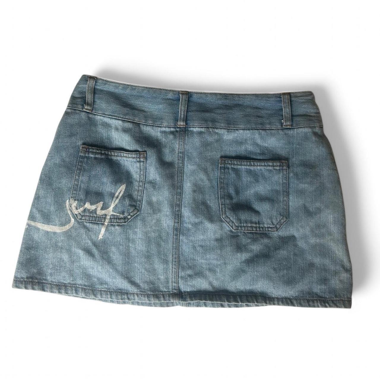 Vintage denim surf skirt size 10 | Depop