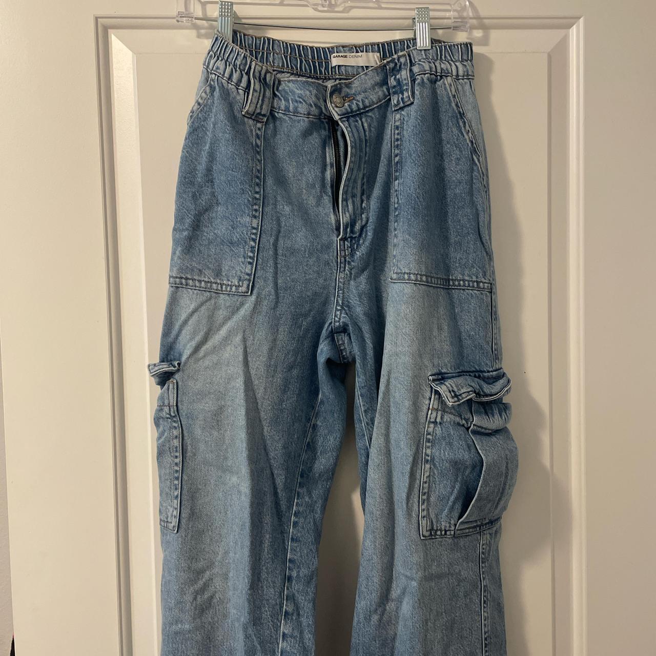 Garage jeans Comfiest jeans ever with stretchy waist... - Depop