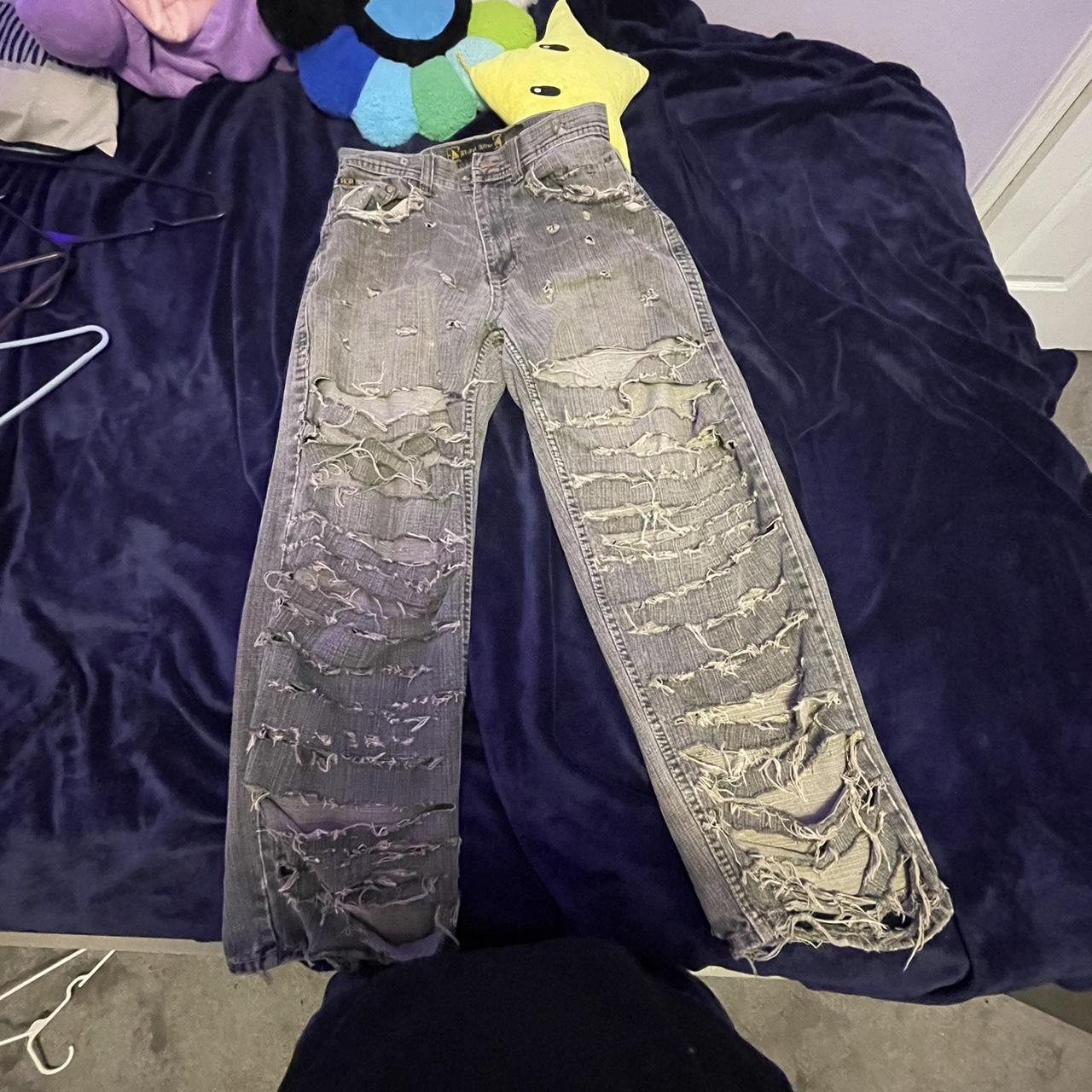 Distressed Custom Pants By me - Depop