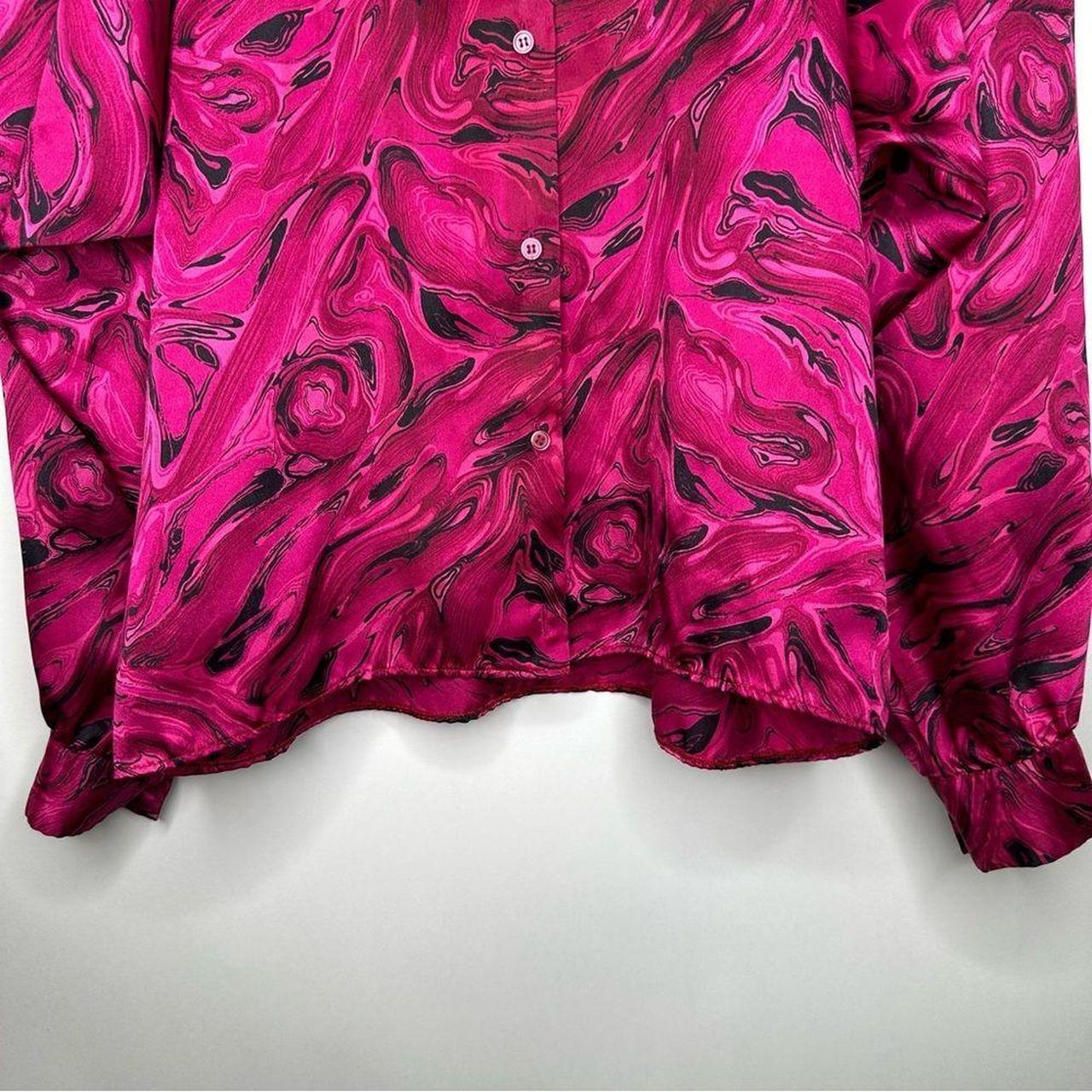 Susan Hutton Floral Silk Dress Blouse 12 Item:... - Depop