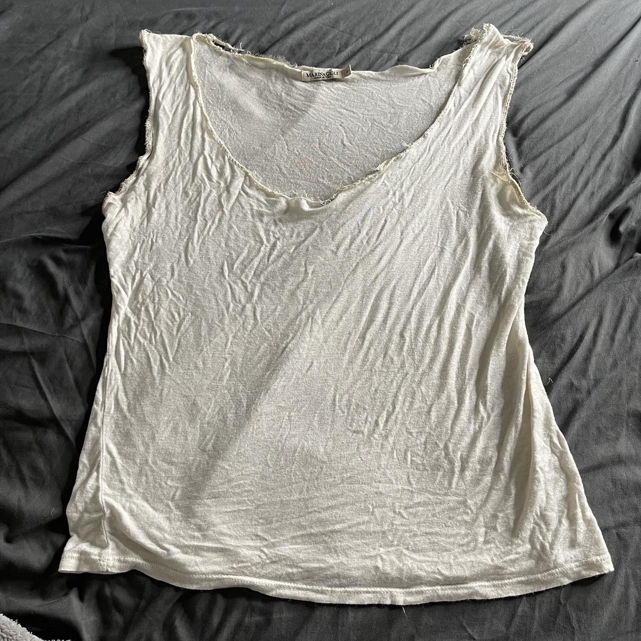 Distressed plain tank Personally, distressed perfect... - Depop