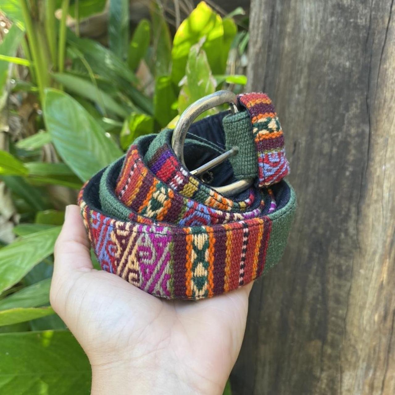 Natural cotton & Hemp belts Colourful and groovy - Depop