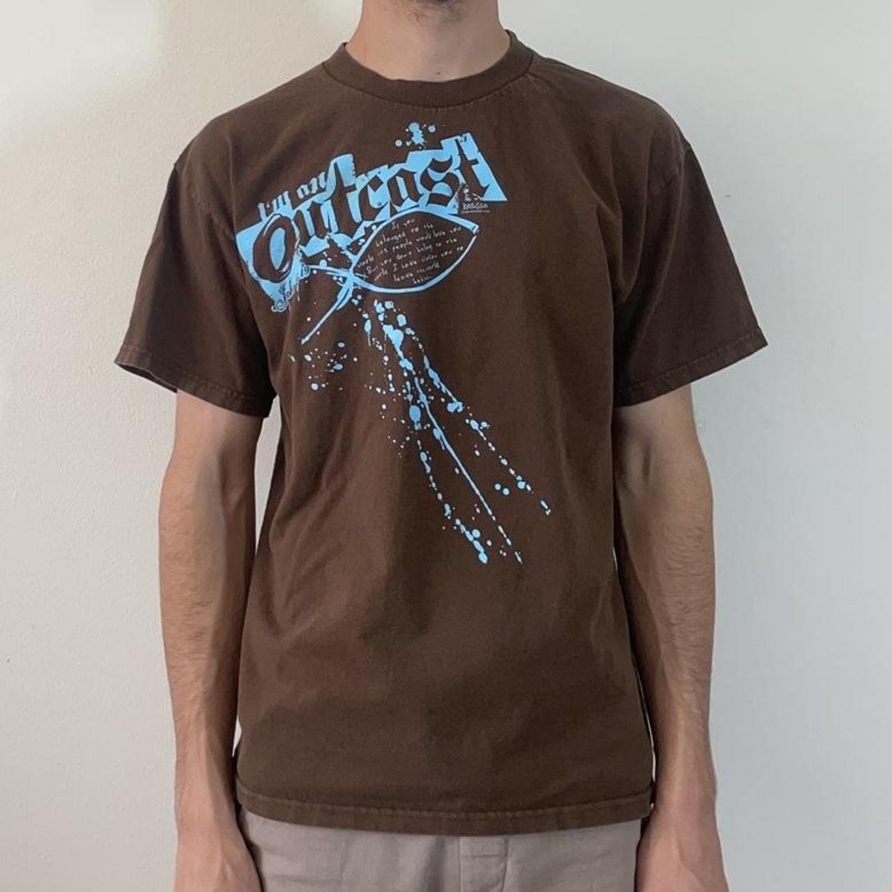 Y2k jesus tee shirt I’m an Outcast 2005 Tennessee... - Depop