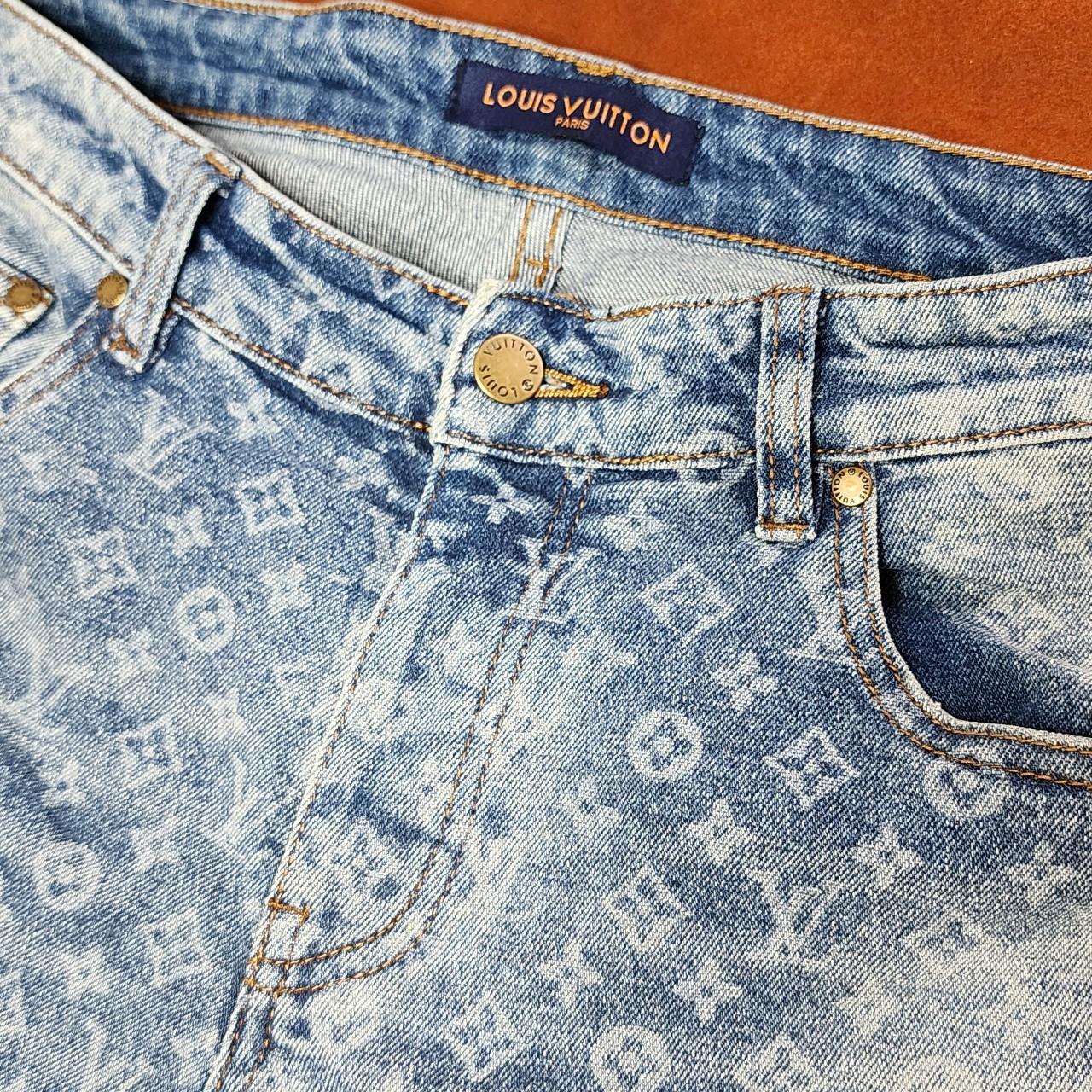 Louis Vuitton Men's Blue Jeans | Depop
