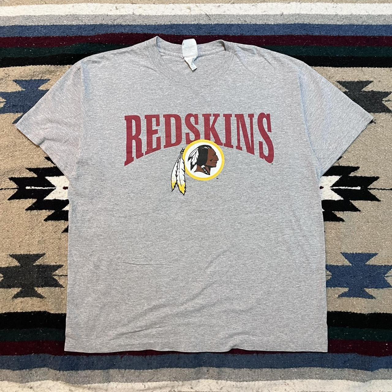 Vintage 90s Grey Washington Redskins Football Sports... | Depop