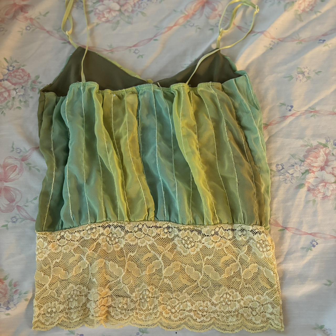 fairy bubble top beautiful tank with earthy colors... - Depop