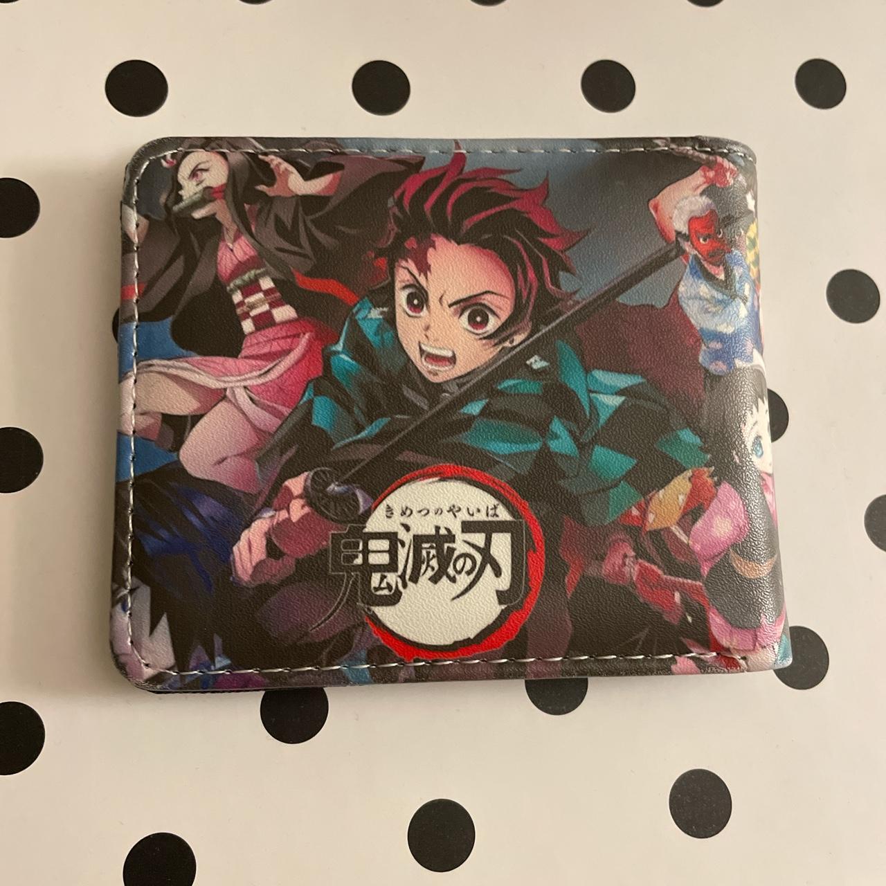 Demon Slayer wallet 8 pockets Black interior Used No... - Depop
