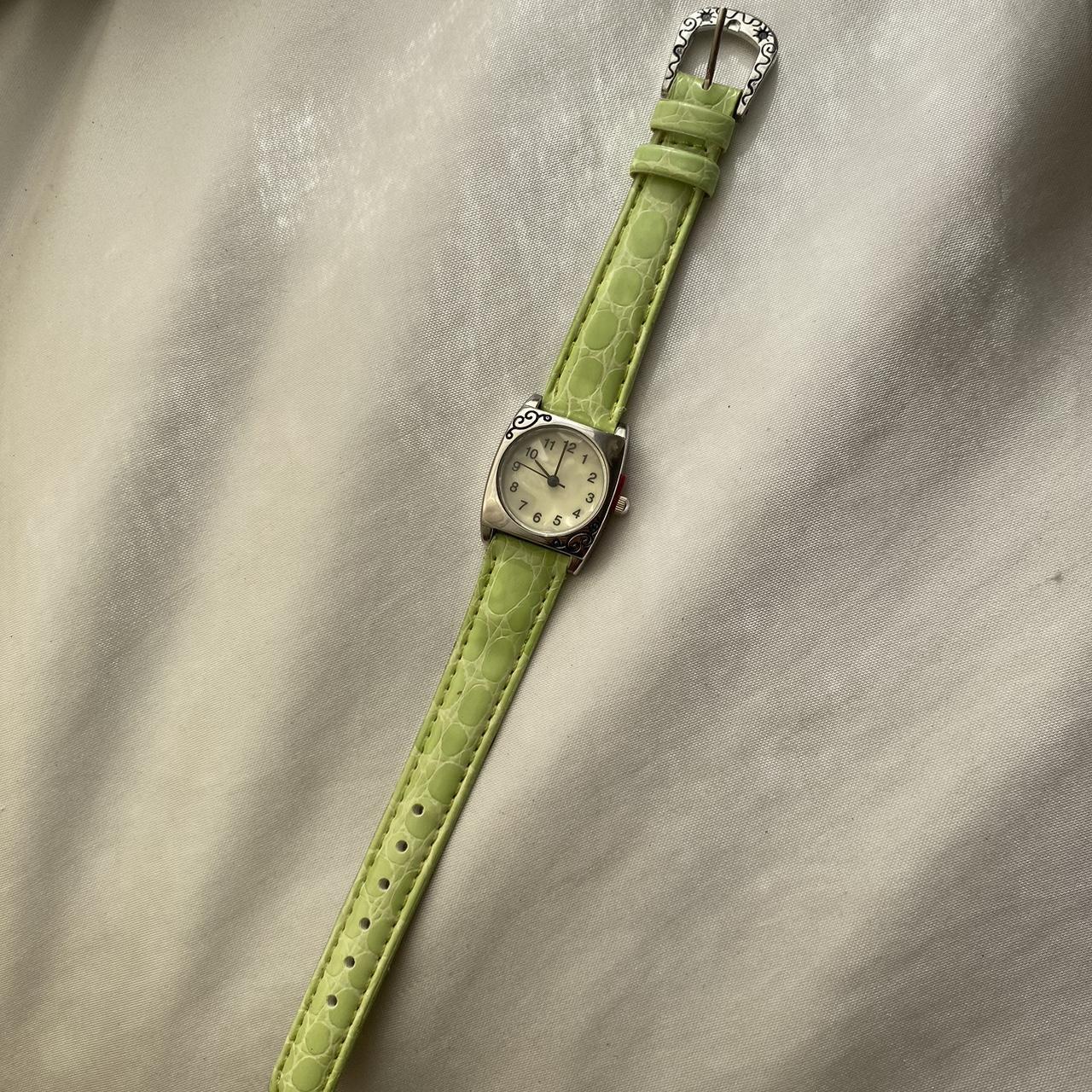 Beautiful lime green watch with pretty details 🍀🍋‍🟩... | Depop