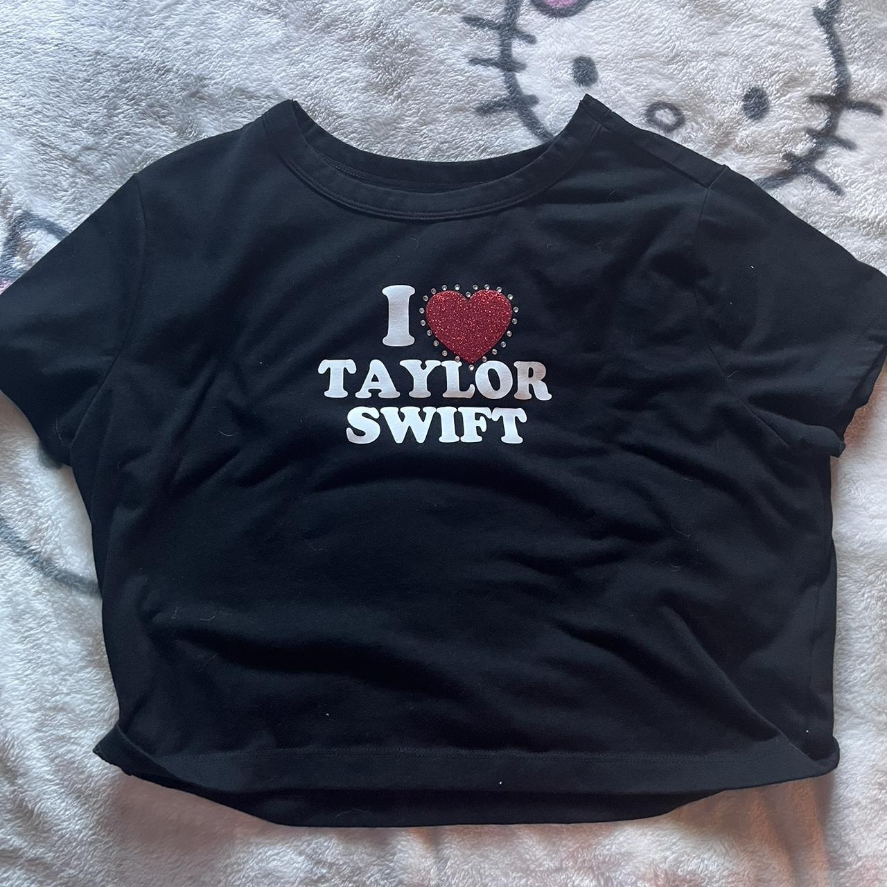 I 🖤 Taylor swift baby tee -fits more like a... - Depop