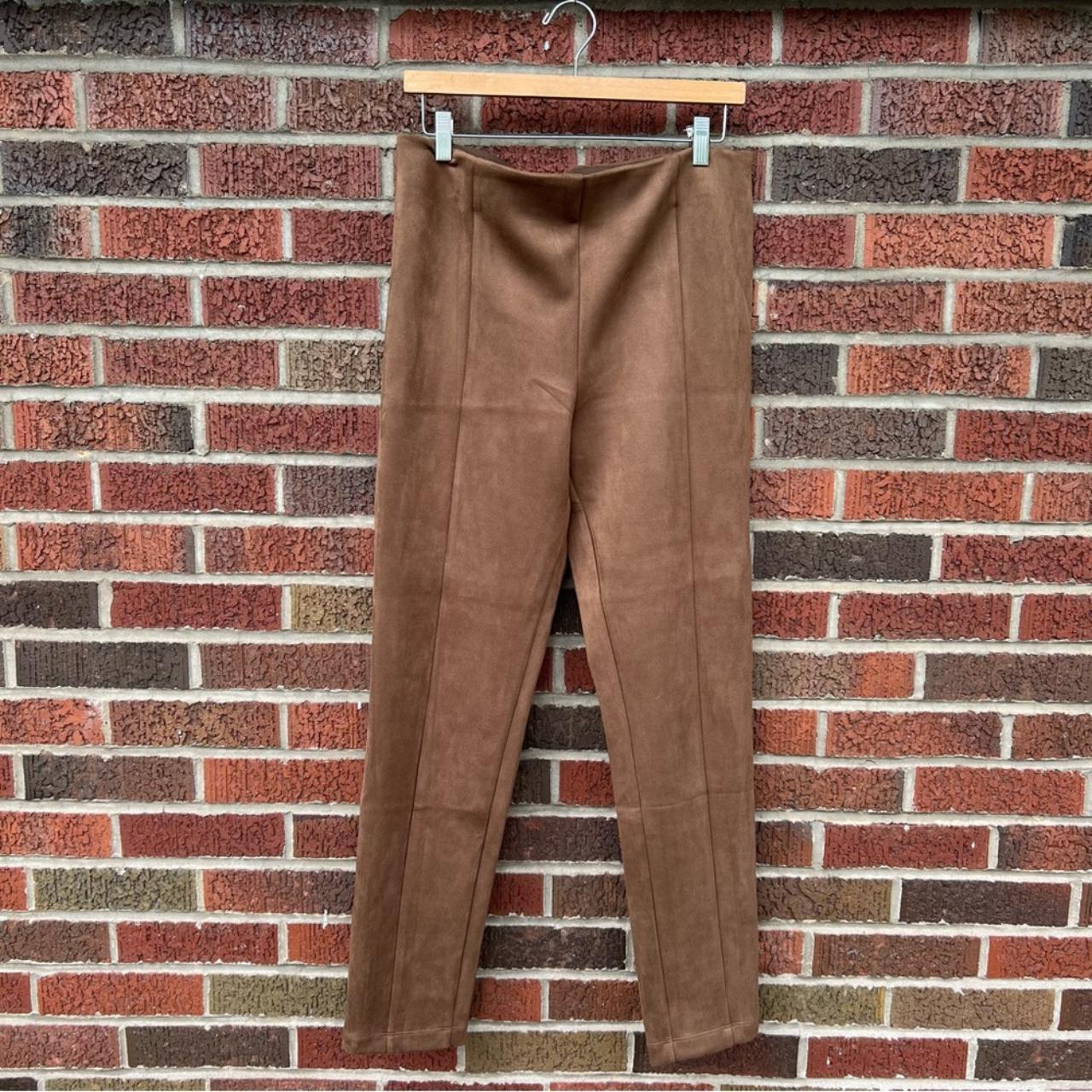 LOFT Chestnut Suede High Waisted Skinny Dress. Depop