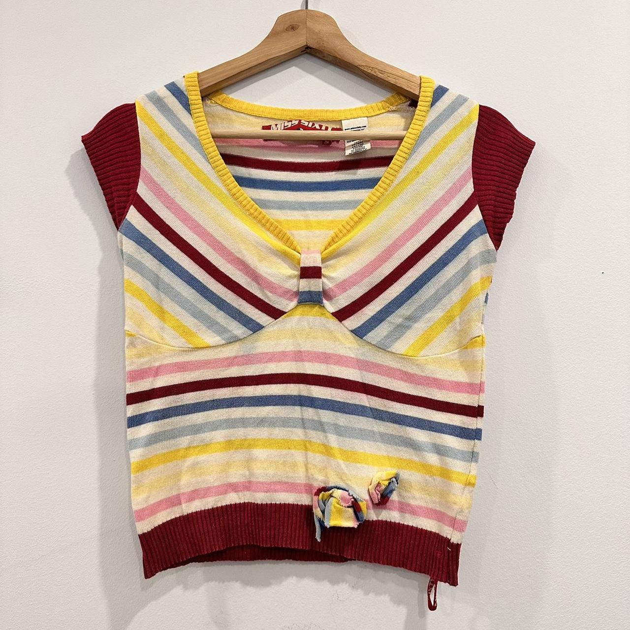 Miss Sixty vintage knit top. Perfect for spring with... - Depop