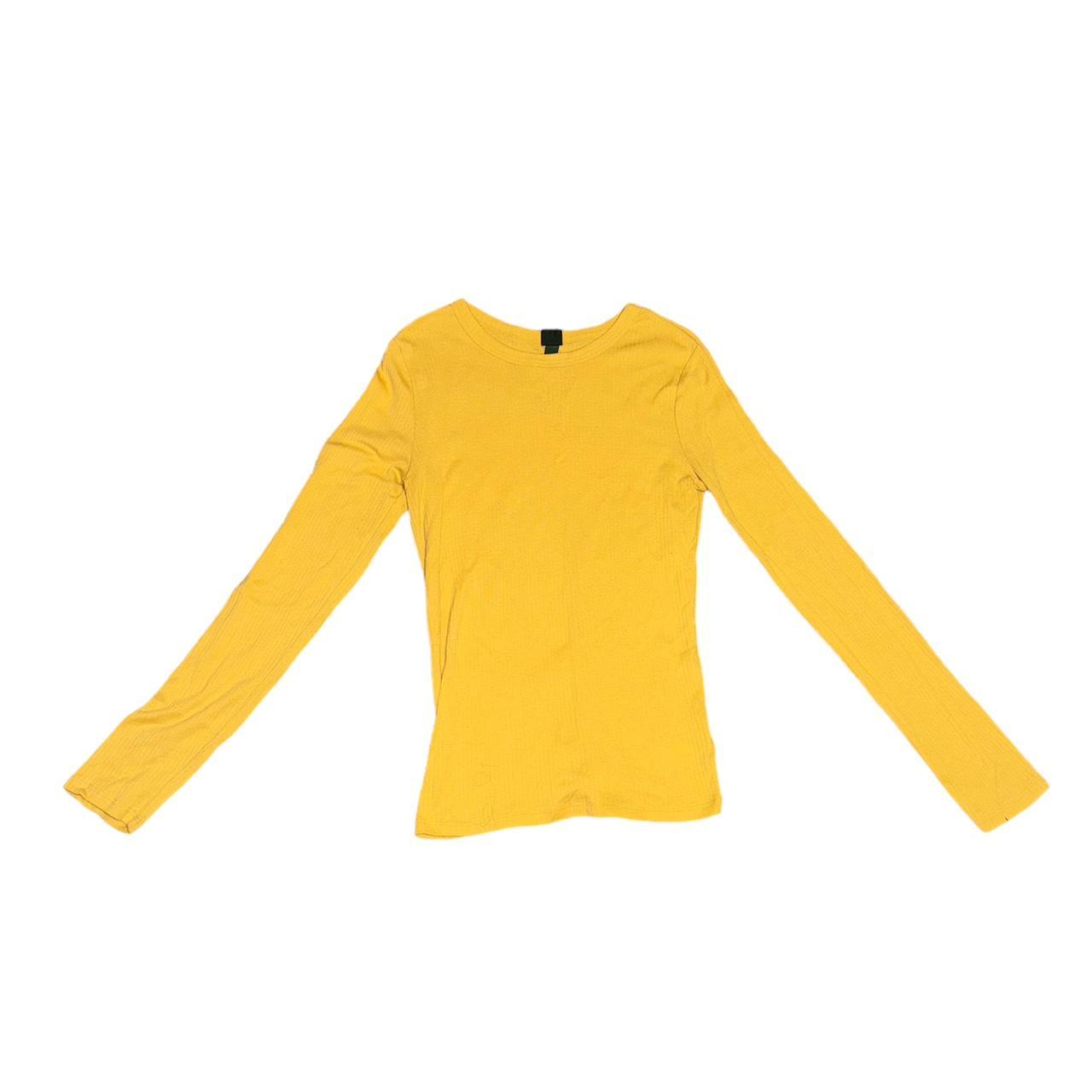 size large - yellow basic long sleeve - Depop