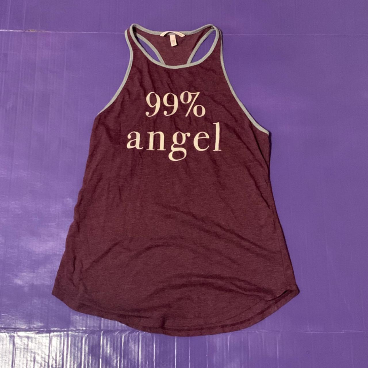 Victoria’s Secret dark purple tank top. Has a cute... - Depop