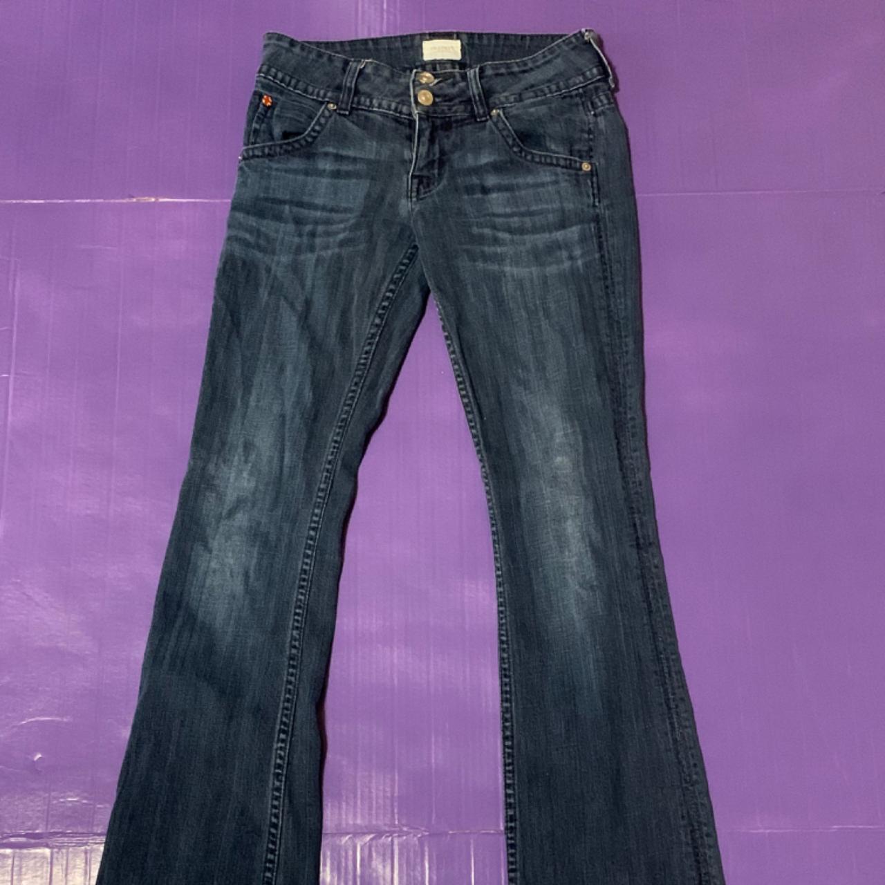 Hudson denim jeans. Low rise and bootcut. Has the... - Depop